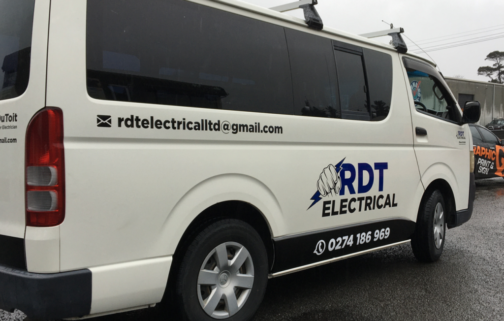 RDT Electrical Hiace Van - Graphic